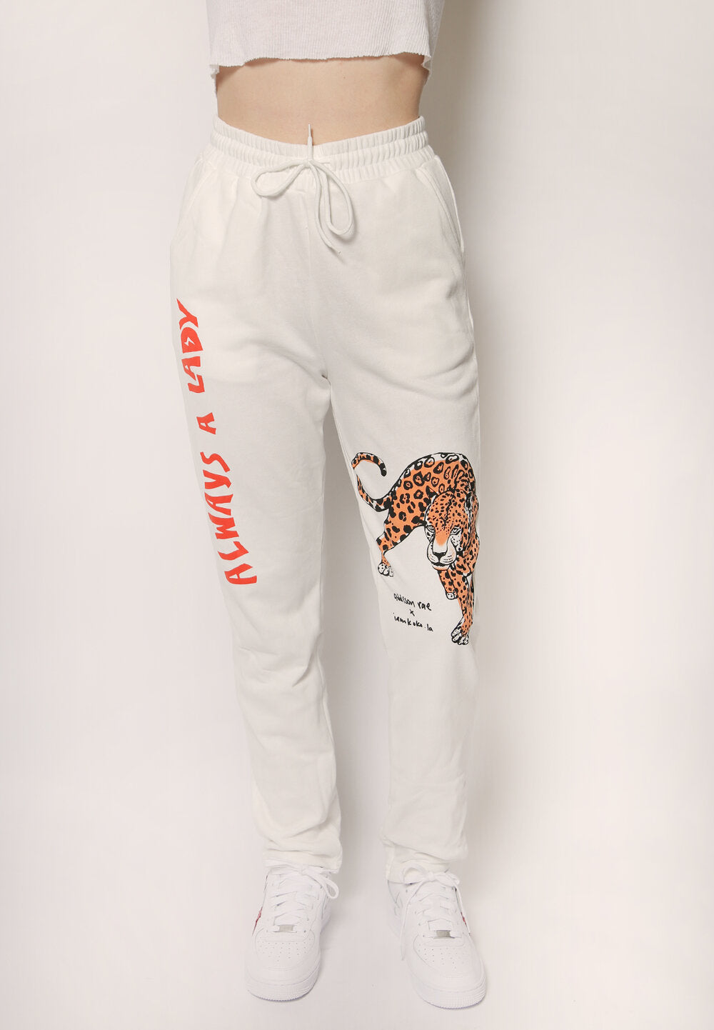 Addison Rae "always a lady" sweatpants | iamkoko.la